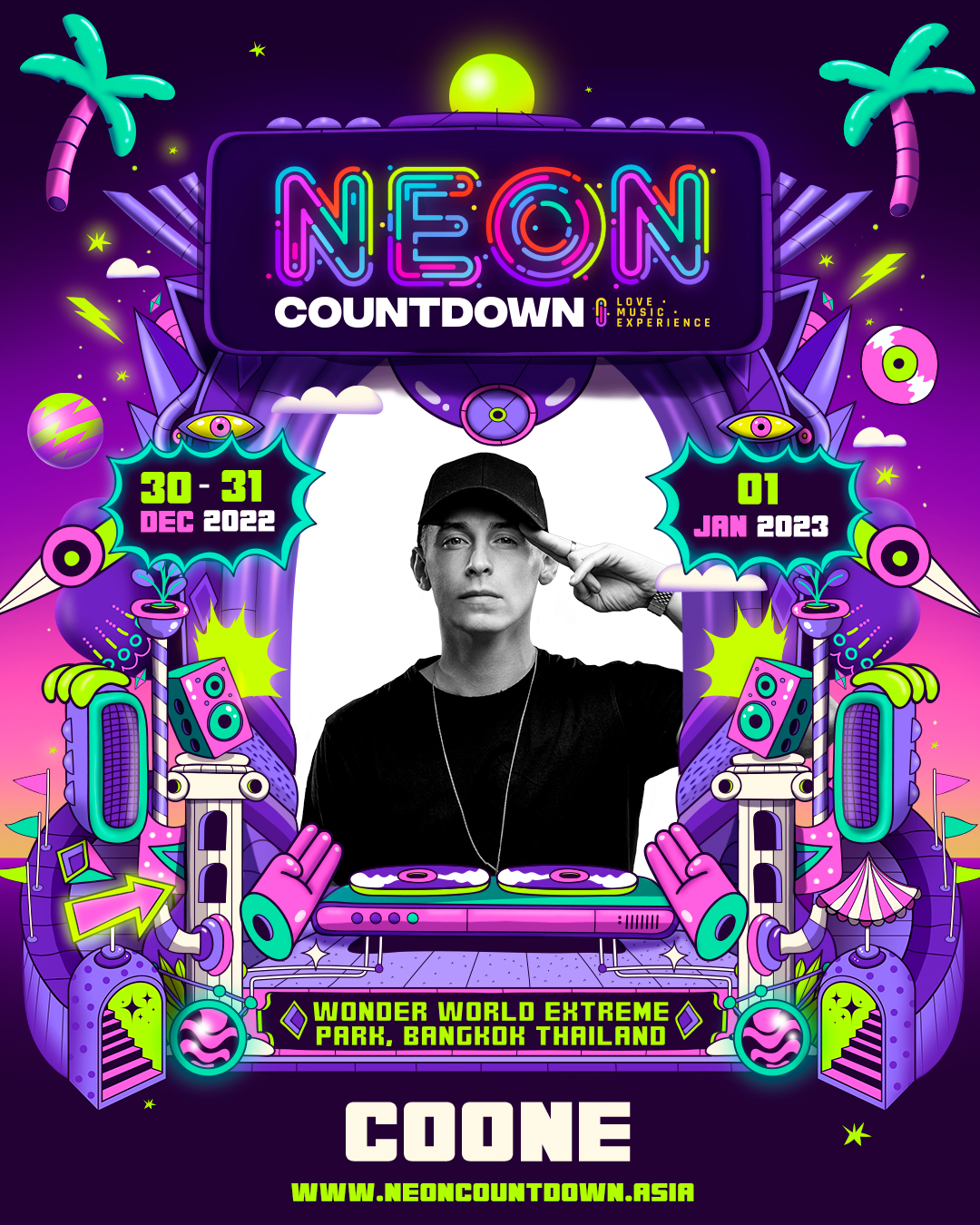 Neon Countdown - Love • Music • Experience